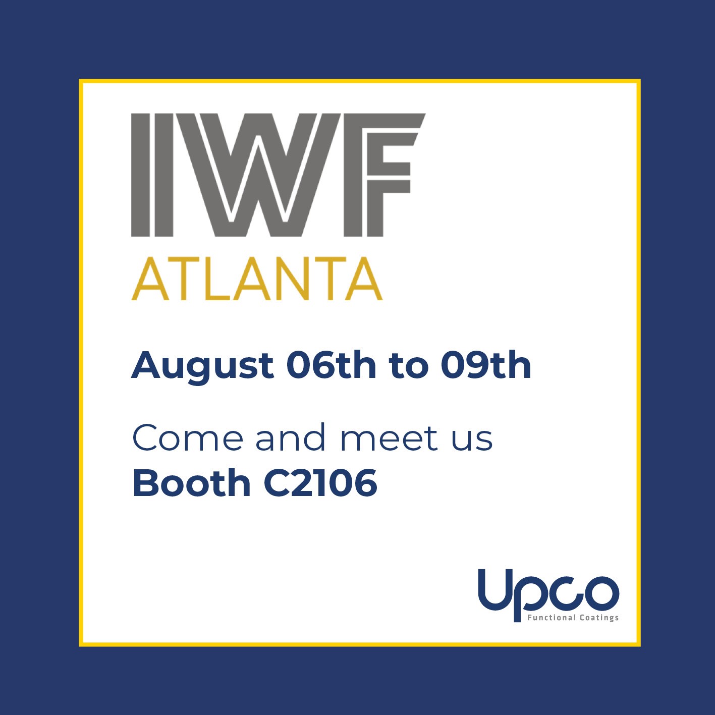 Upco at IWF in Atanta, USA - Upco